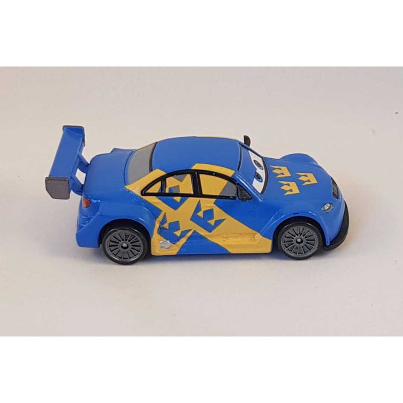 Disney Pixar Mattel Cars Super Chase LE 2 Sweden Zweden Jan Flash Nilsson